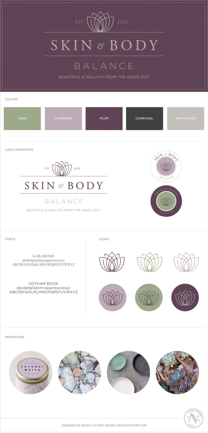 Skin and Body Balance | Logo, Brand, Web Design | Nicole Victory Design