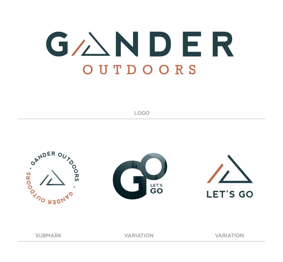 Gander Outdoors Logo Concepts | Nicole Victory Design